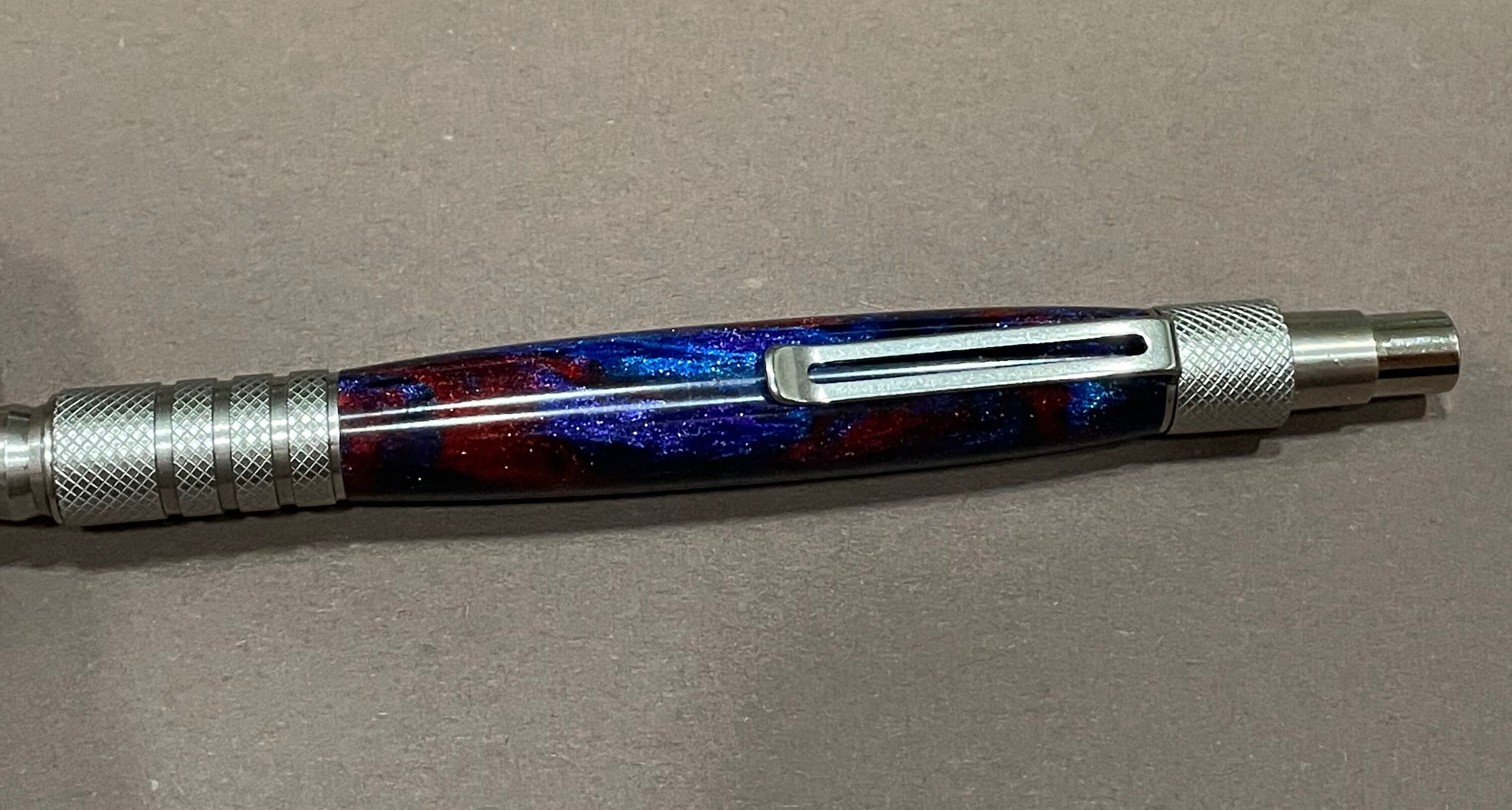 Blue and Red Click Pen - Etsy