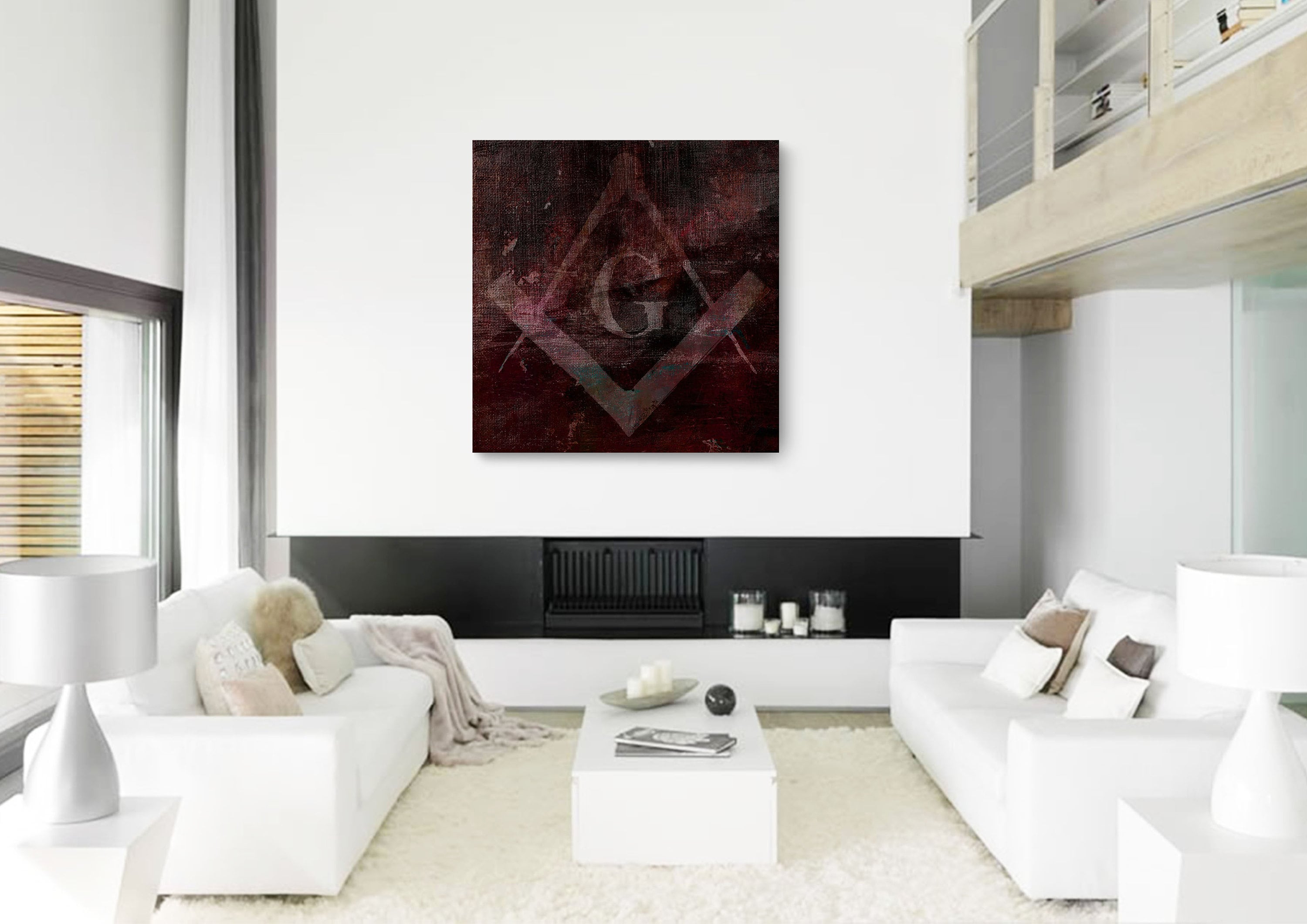 Masonic Symbol Painting, Masonic Art, Masonic Lodge Painting, Art ...