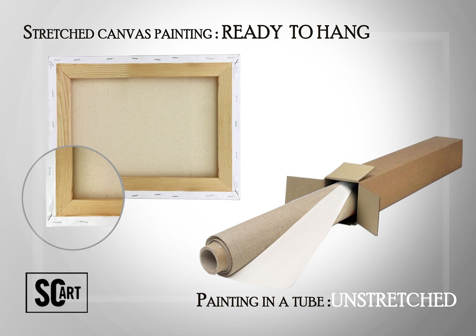 3 PIECES Original Abstract Art Black and White Large Modern Triptych ...