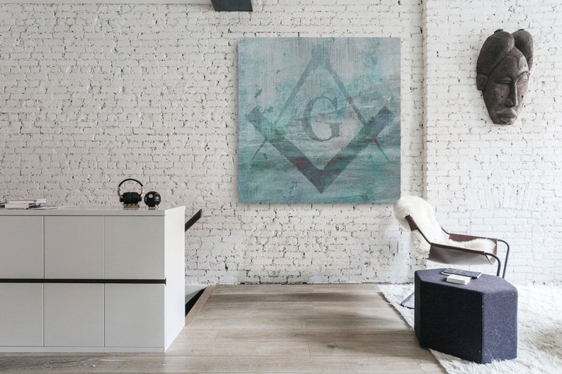 Masonic Symbol Painting, Masonic Art, Masonic Lodge Painting, Art ...