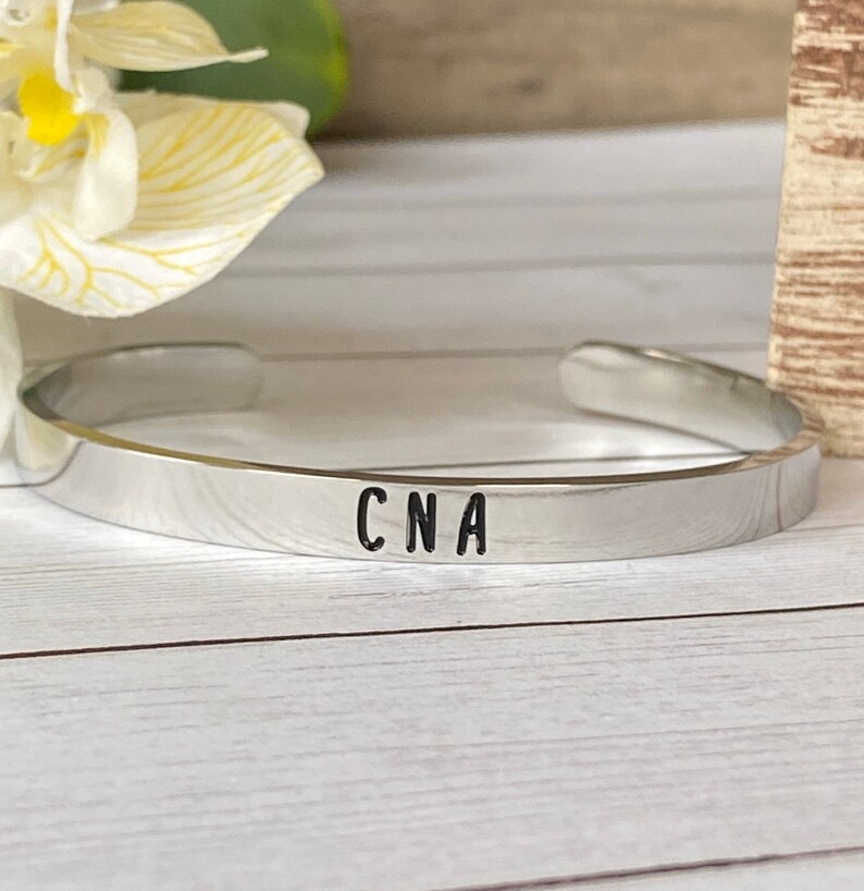 CNA Gift - Stainless Steel Bangle Bracelet With Hidden Message - Etsy