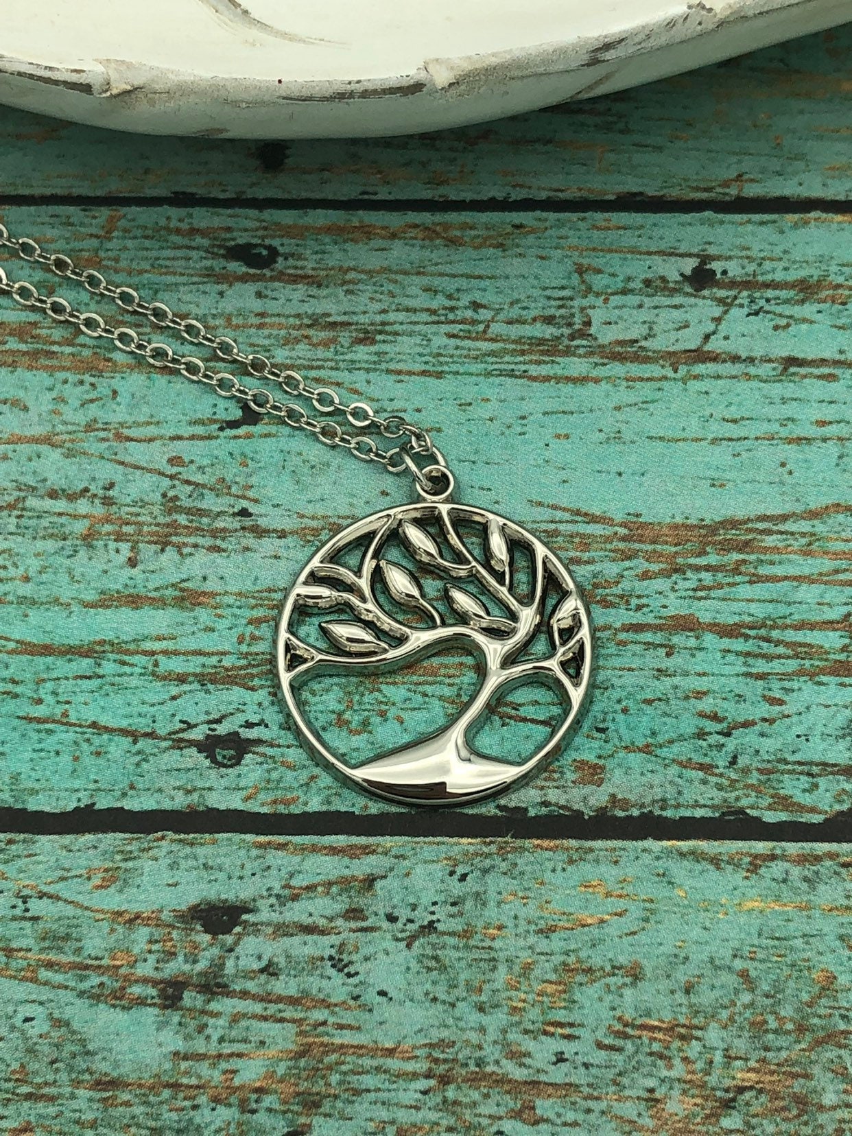 Tree of Life Pendant Necklace Silver Jewelry Anniversary | Etsy