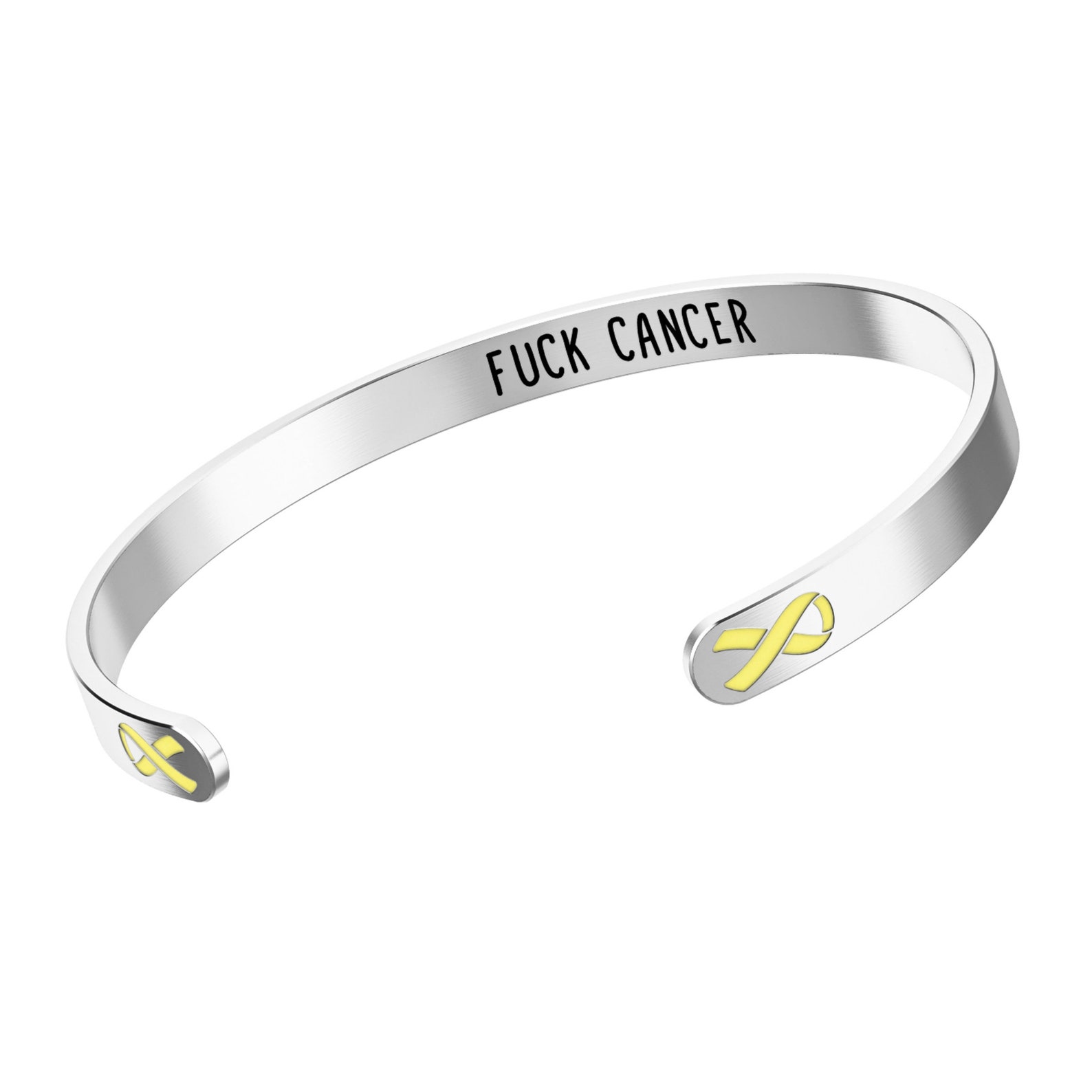 Sarcoma Bone Cancer Awareness Bracelet Yellow Ribbon funk - Etsy