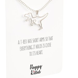 Dinosaur T-rex Necklace With Gift Box - Cute Pendant With Sweet and ...