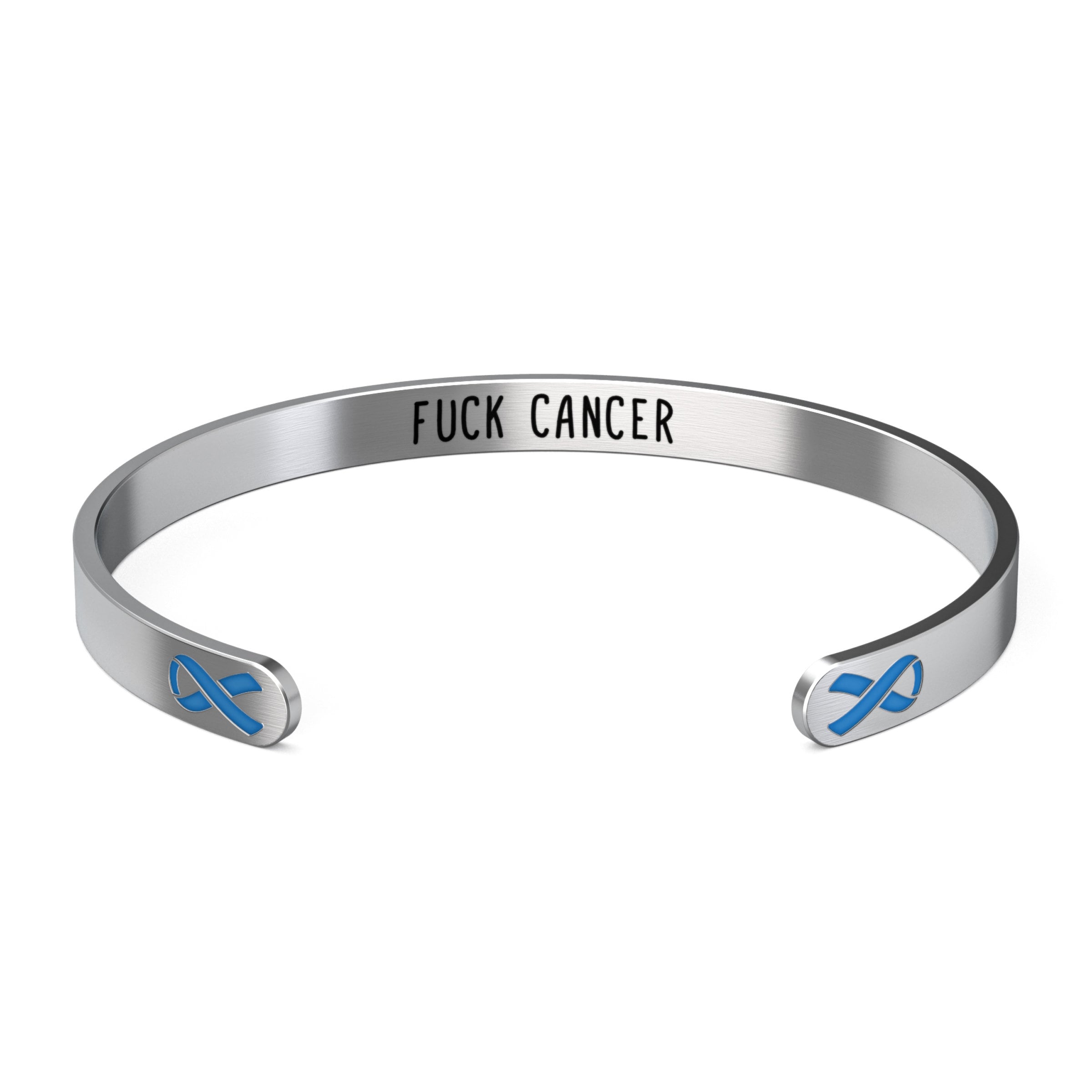 Colon Cancer Awareness Bracelet – Dark Blue Ribbon, “funk Cancer ...