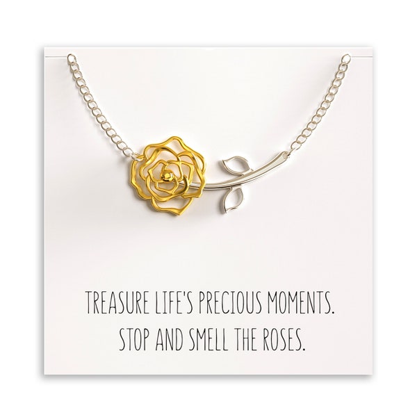 Rose Necklace - Etsy