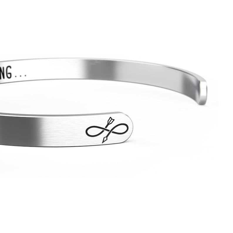 Infinity Arrow Bracelet With “keep Funking Going…” - Stainless Steel ...