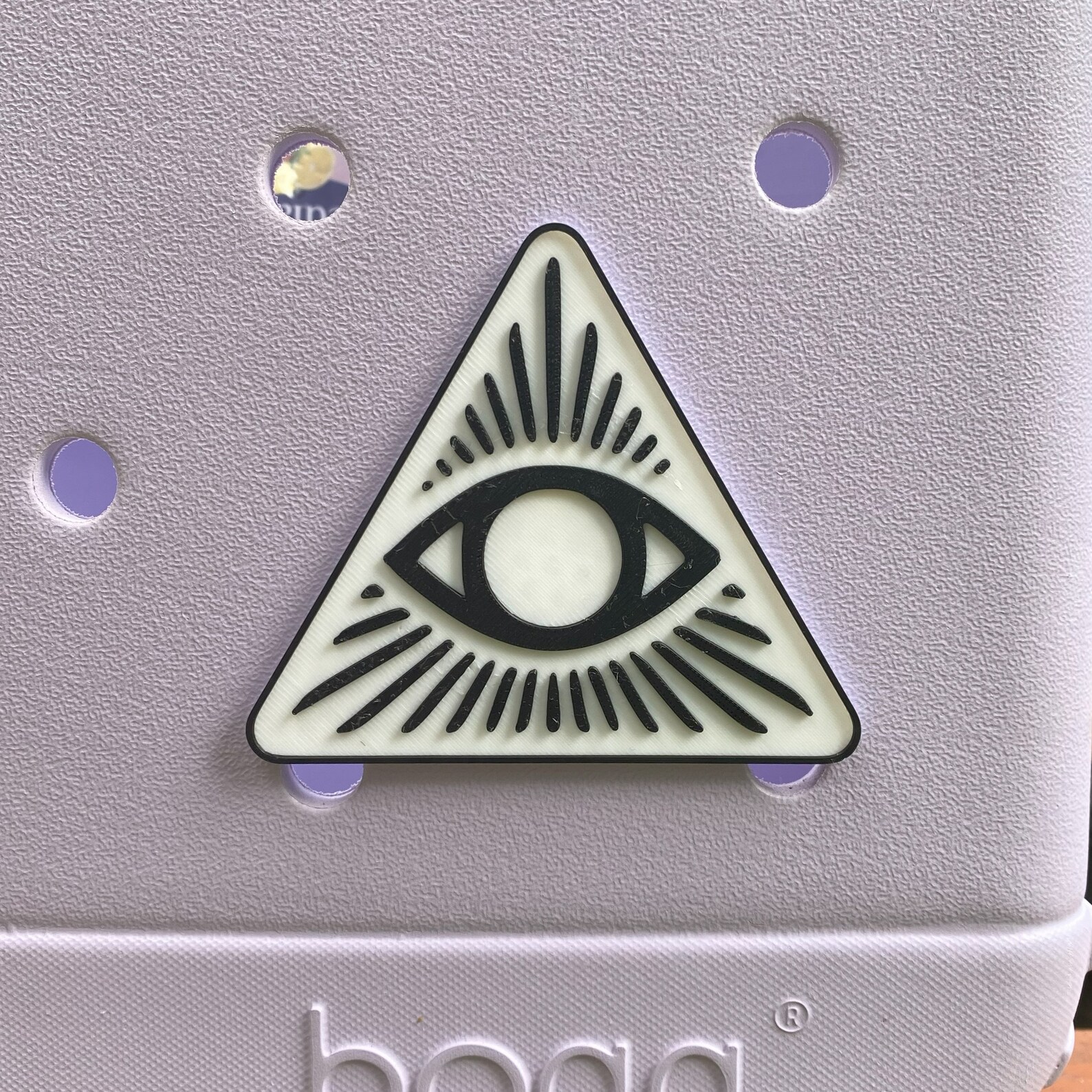 All-seeing Eye Charm for Bogg Bag - Triangular Mystical Eye Bag ...