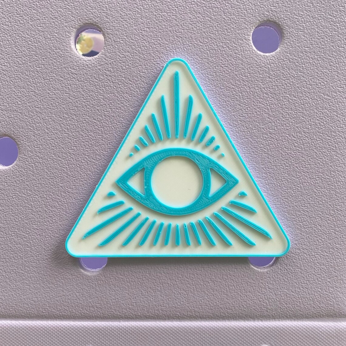 All-seeing Eye Charm for Bogg Bag - Triangular Mystical Eye Bag ...