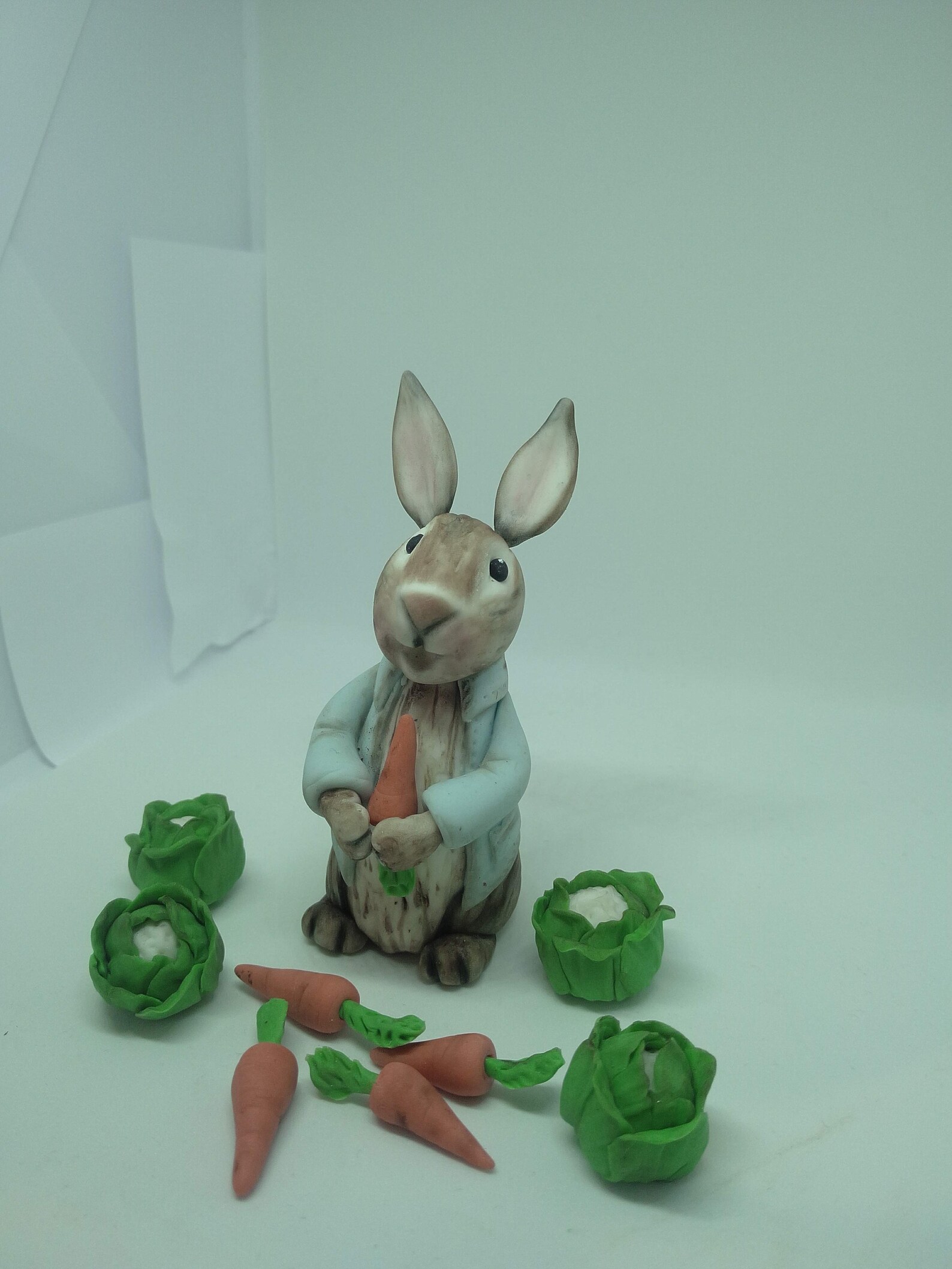 Peter Rabbit Edible Handmade Cake Topper Personalized Birthday - Etsy