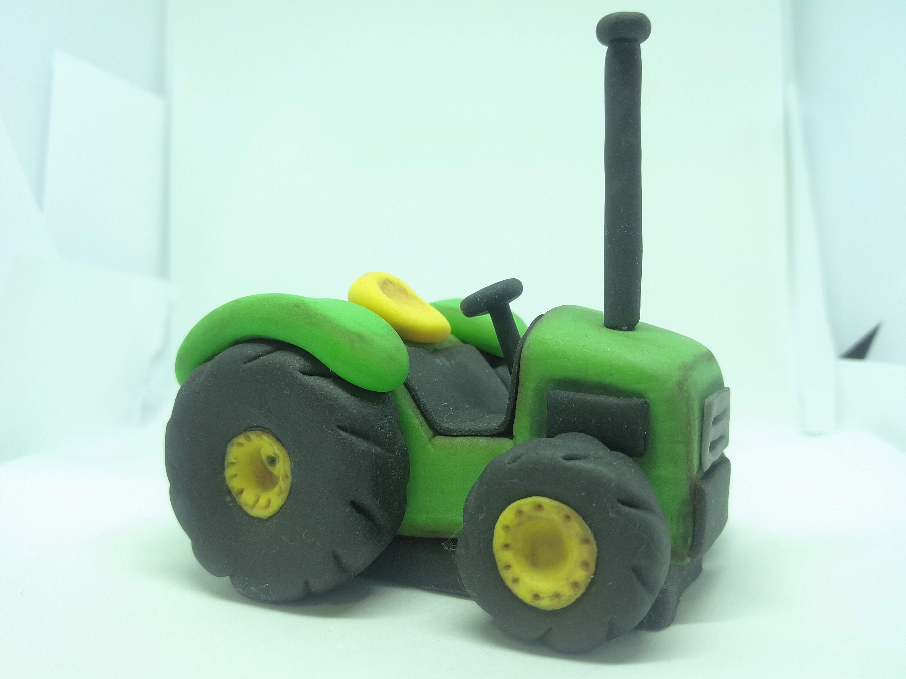 Craft Supplies & Tools Edible handmade tractor birthday cake topper ...