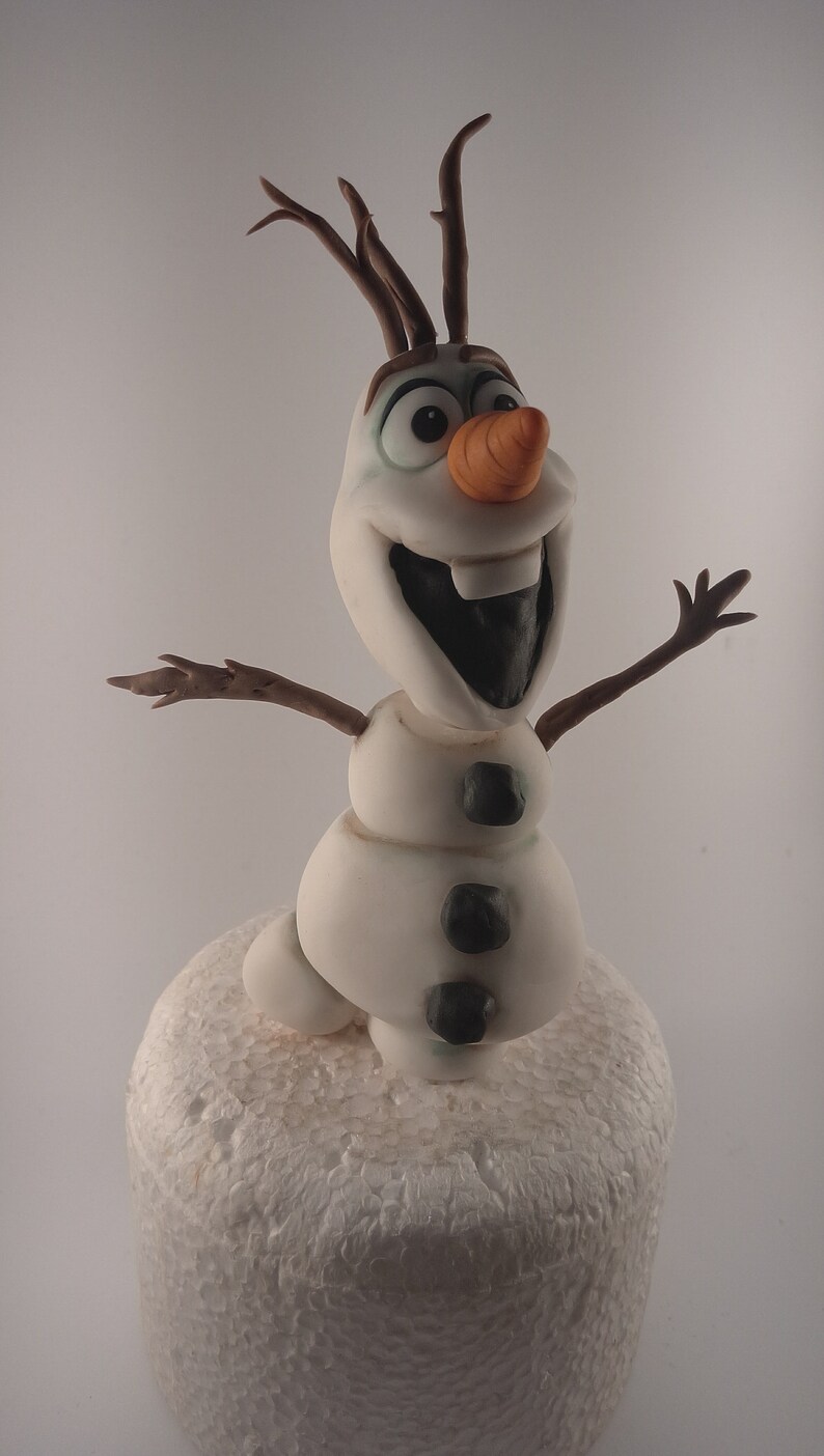 Olaf Cake Topper Handmade Edible Personalised Birthday Cake - Etsy