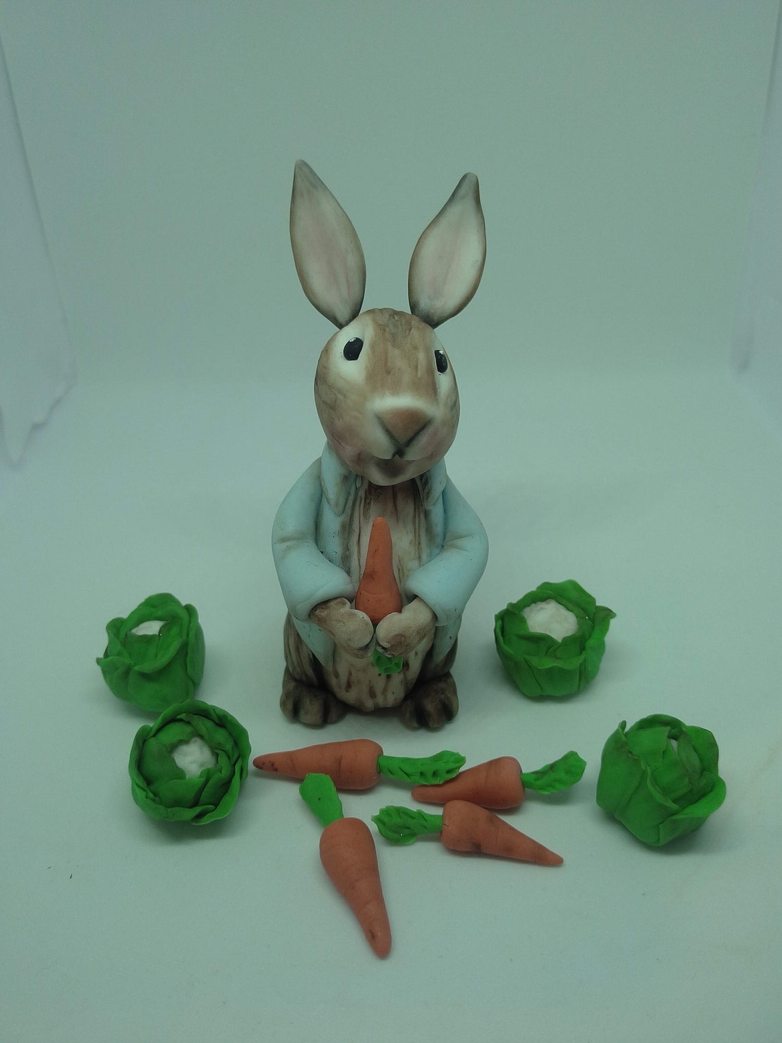 Peter Rabbit Edible Handmade Cake Topper Personalized Birthday - Etsy