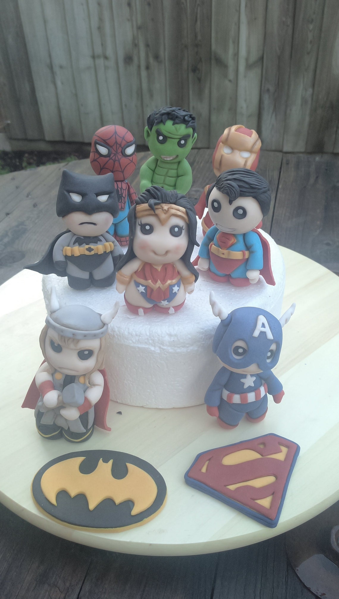 Thor Cake Topper Handmade Edible Personalised Birthday Cake Superheros ...