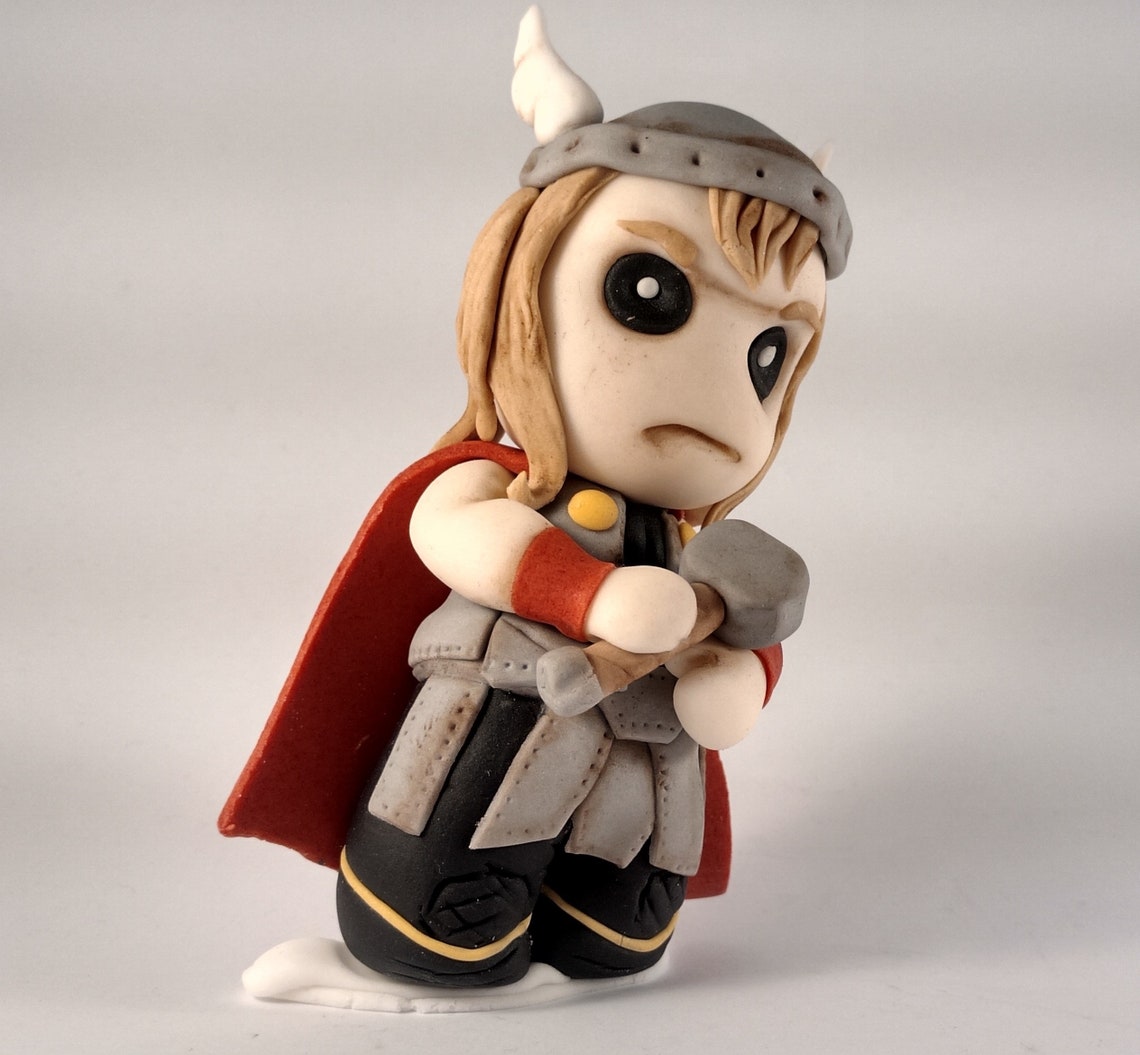 Thor Cake Topper Handmade Edible Personalised Birthday Cake Superheros ...