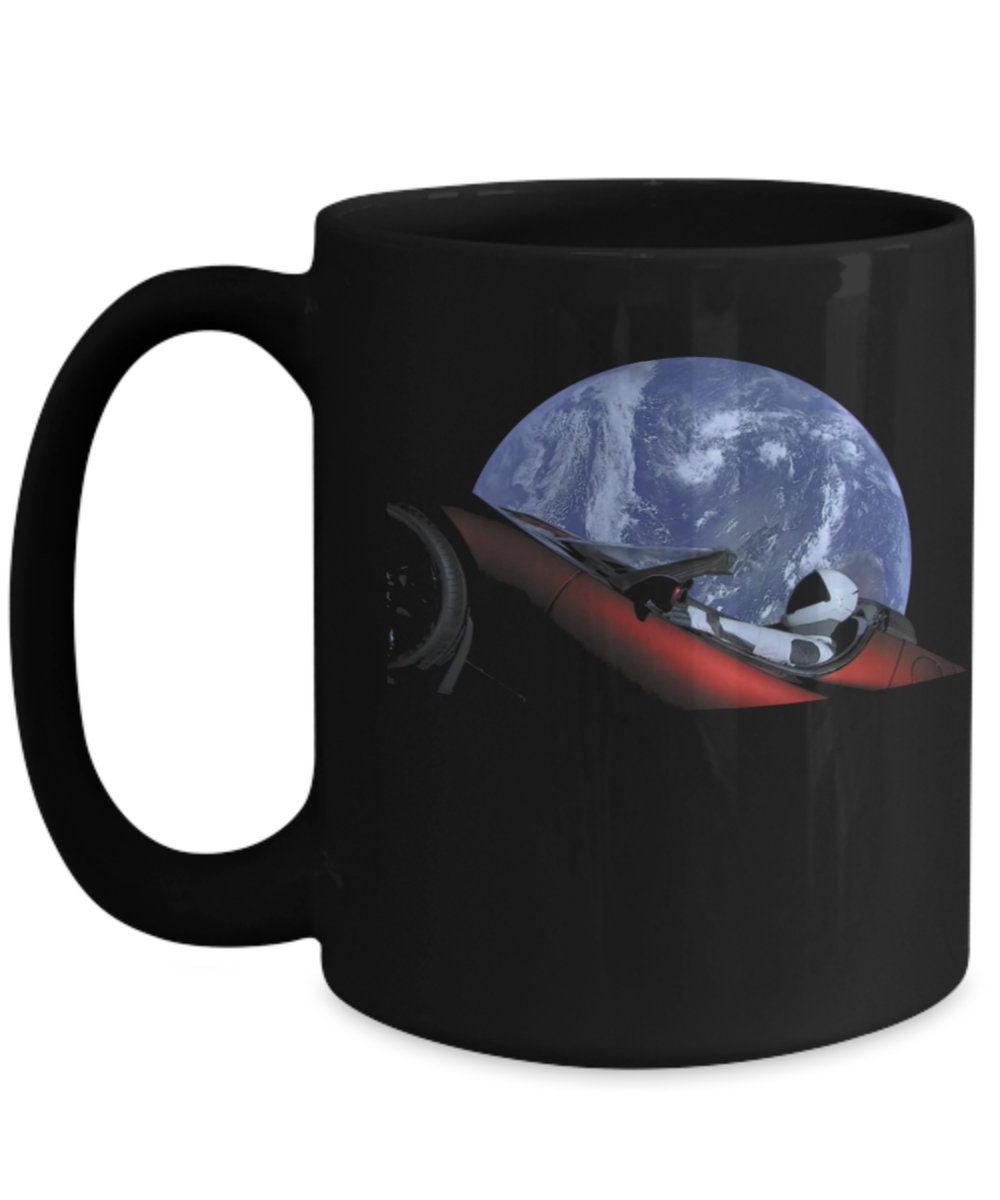 Spacex Tesla Space Man Mug Double Sided - Etsy