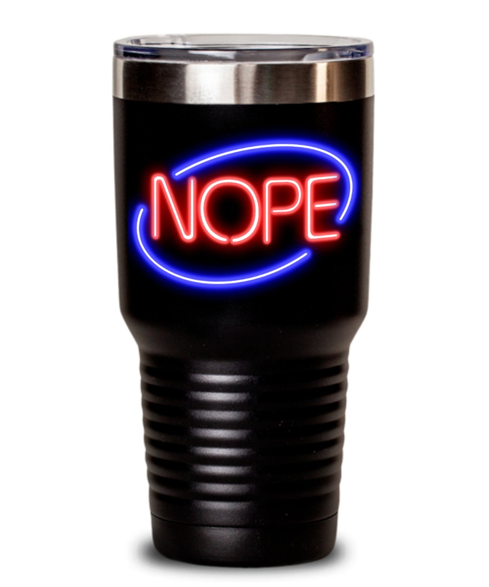Nope Neon Sign Tumbler 20 or 30 Oz - Etsy