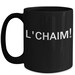 L'chaim Coffee Mug Black - Etsy