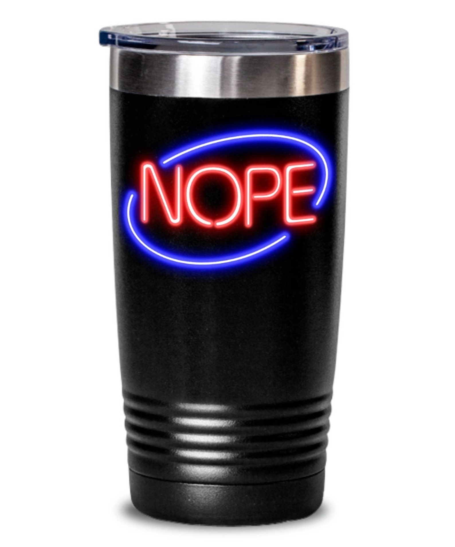Nope Neon Sign Tumbler 20 or 30 Oz - Etsy