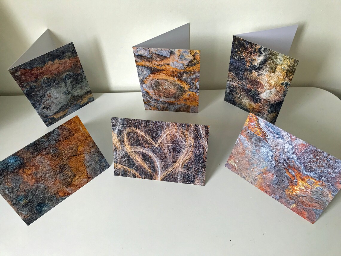 Full Set of 6 Rust Greetings Cards - Etsy UK