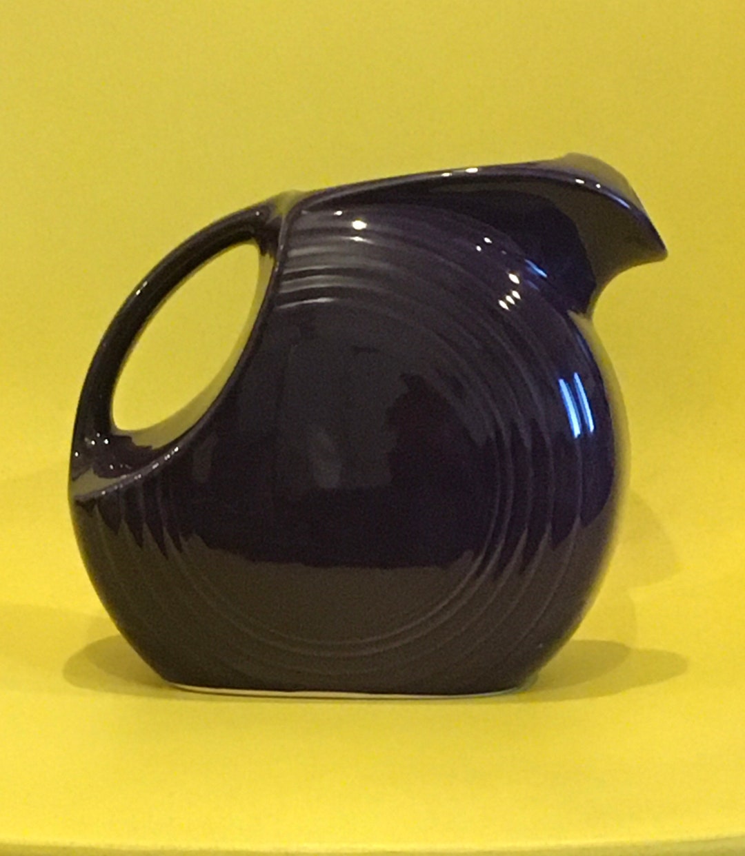 Fiesta Ware 64oz Large Disc Pitcher Purple Aubergine Plumb - Etsy