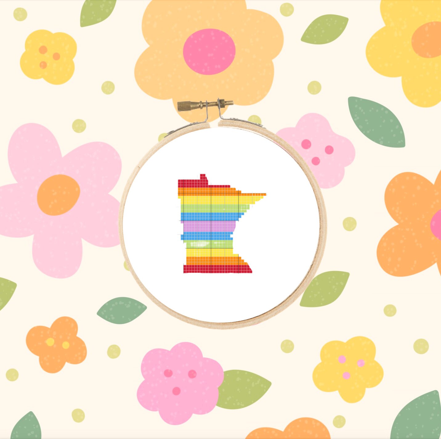 PATTERN ONLY* MN State Cross Stitch - Etsy