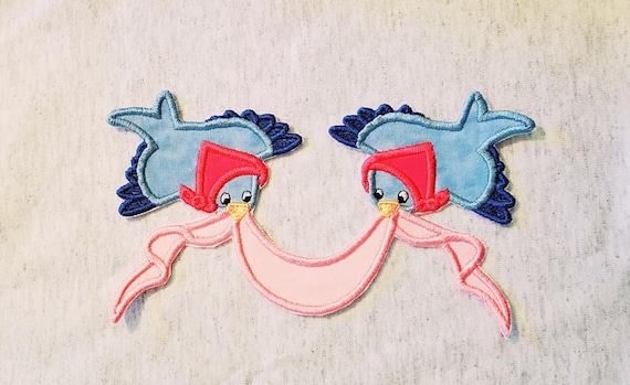 Cinderella Bluebirds With Ribbon Applique Design 5x7 and 6x10 | Etsy