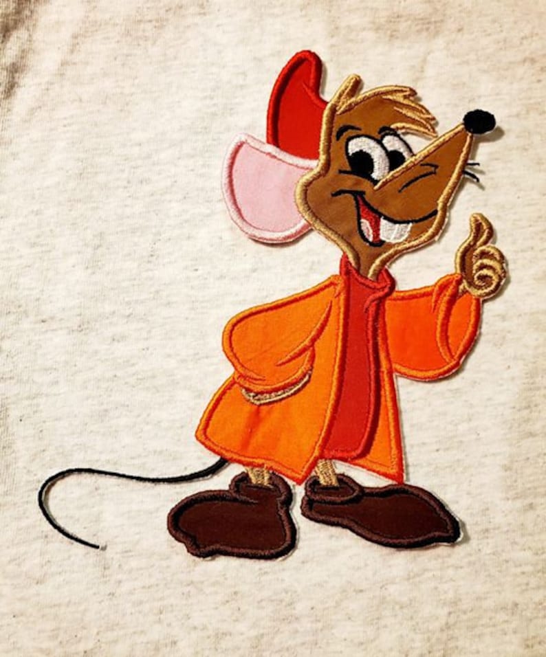 Jaq Mouse Applique Design 4x4 5x7 and 6x10 Instant Download Happy Day ...