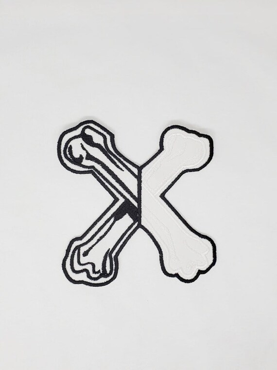 Crossbones Applique Design 4x4 5x5 and 6x6 Instant Download | Etsy