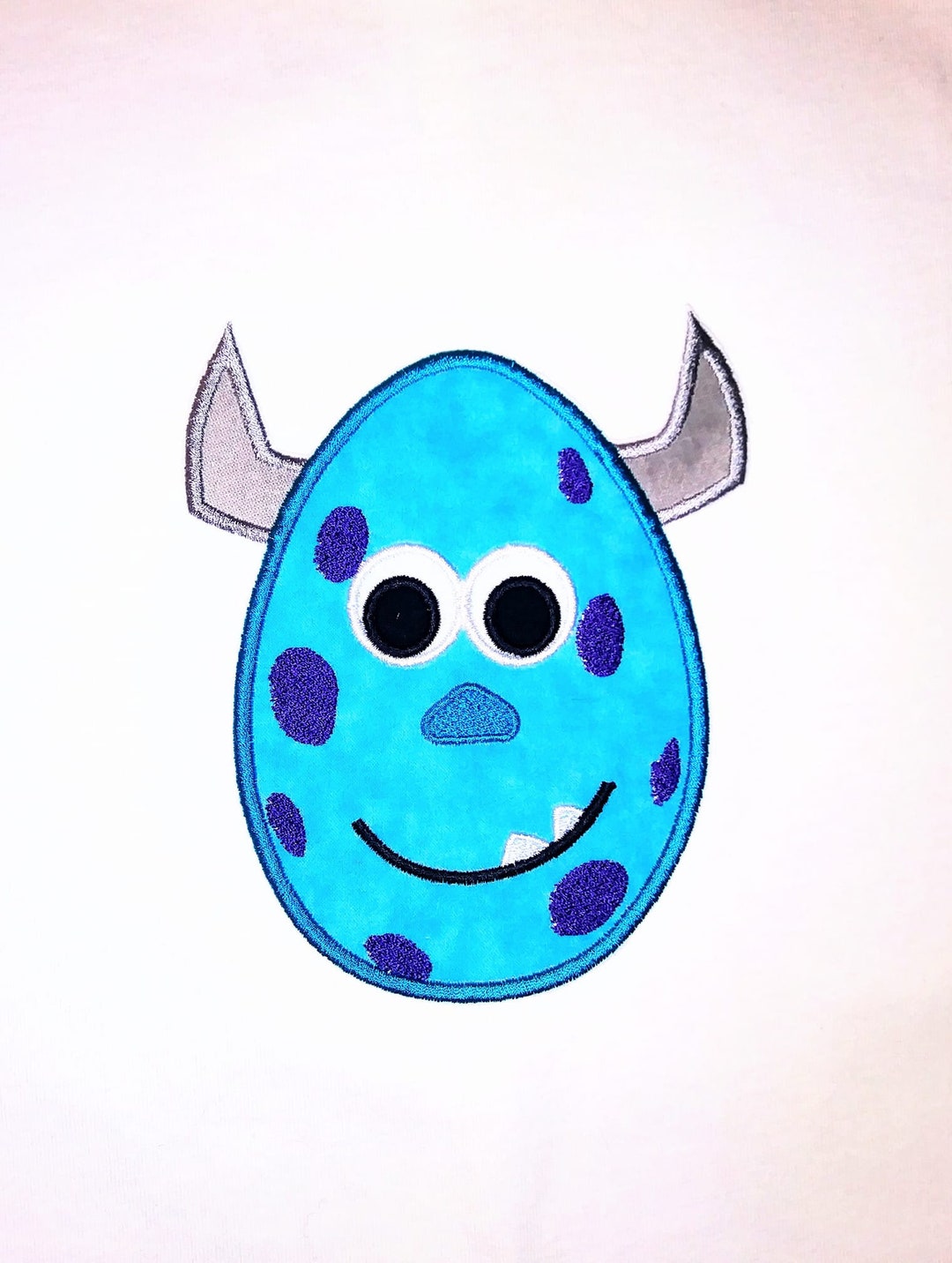 Sully Monster's Inc Easter Egg Applique and Embroidery Design 4x4 5x7 ...
