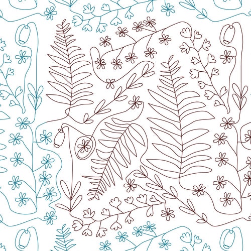 Garden Digital Design for Longarm - Etsy