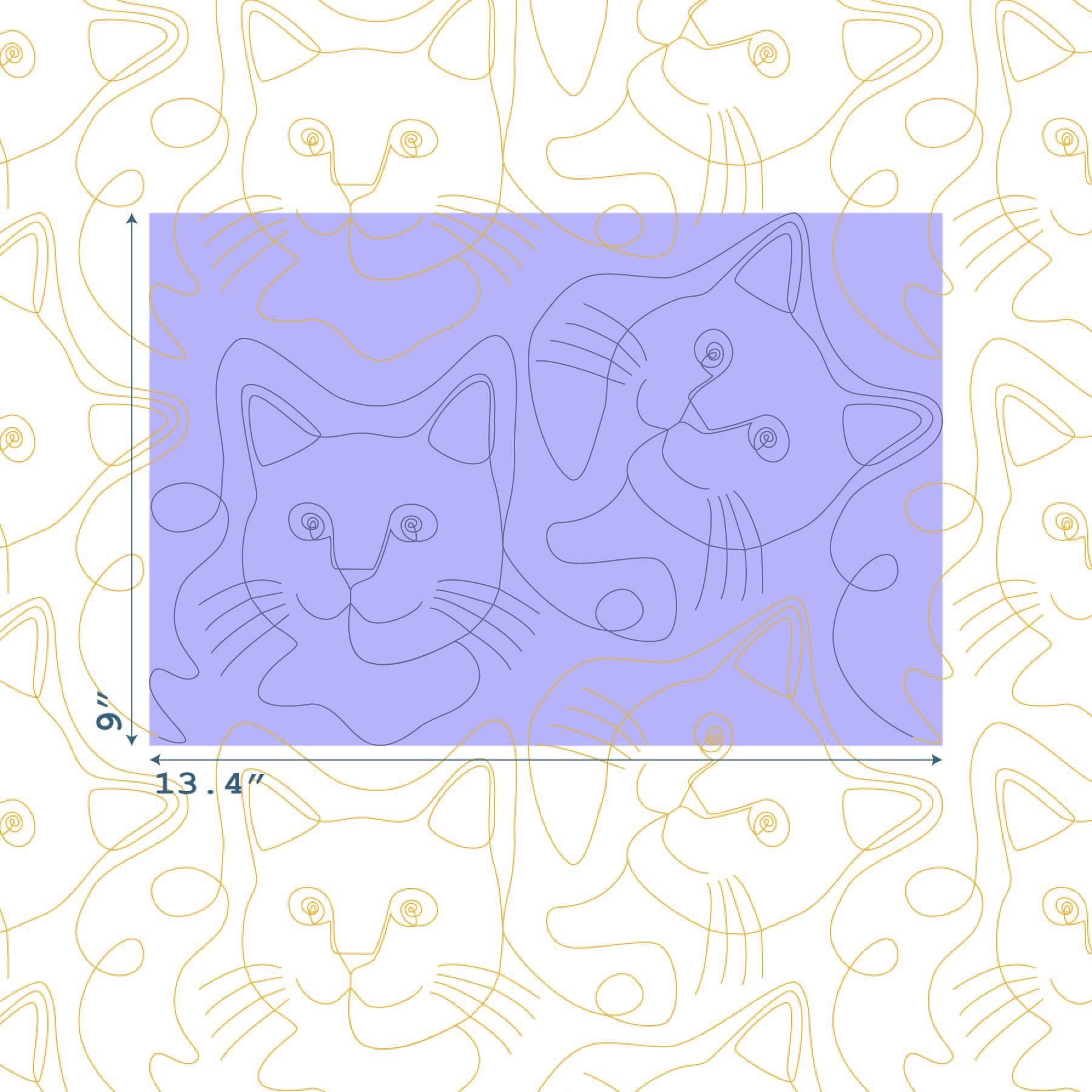 Cats Smiling - Digital Design for Longarm - Etsy