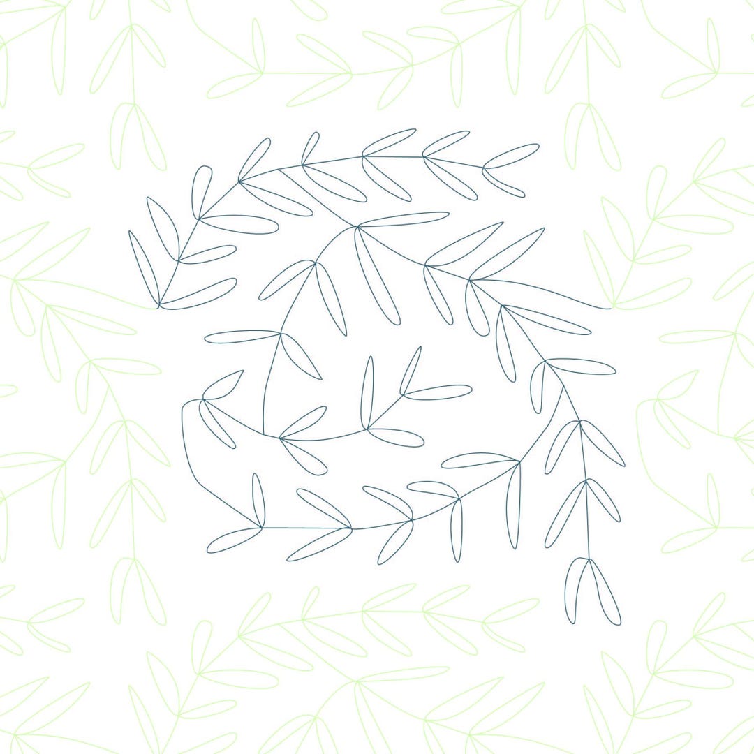 Rosemary - Digital Design for Longarm - Etsy
