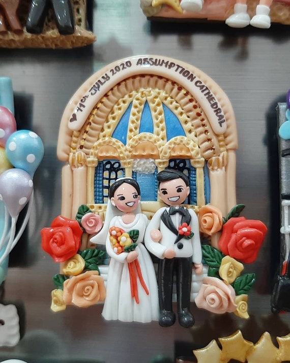 Handmade Personalized Wedding Magnet Custom Fridge Magnets - Etsy