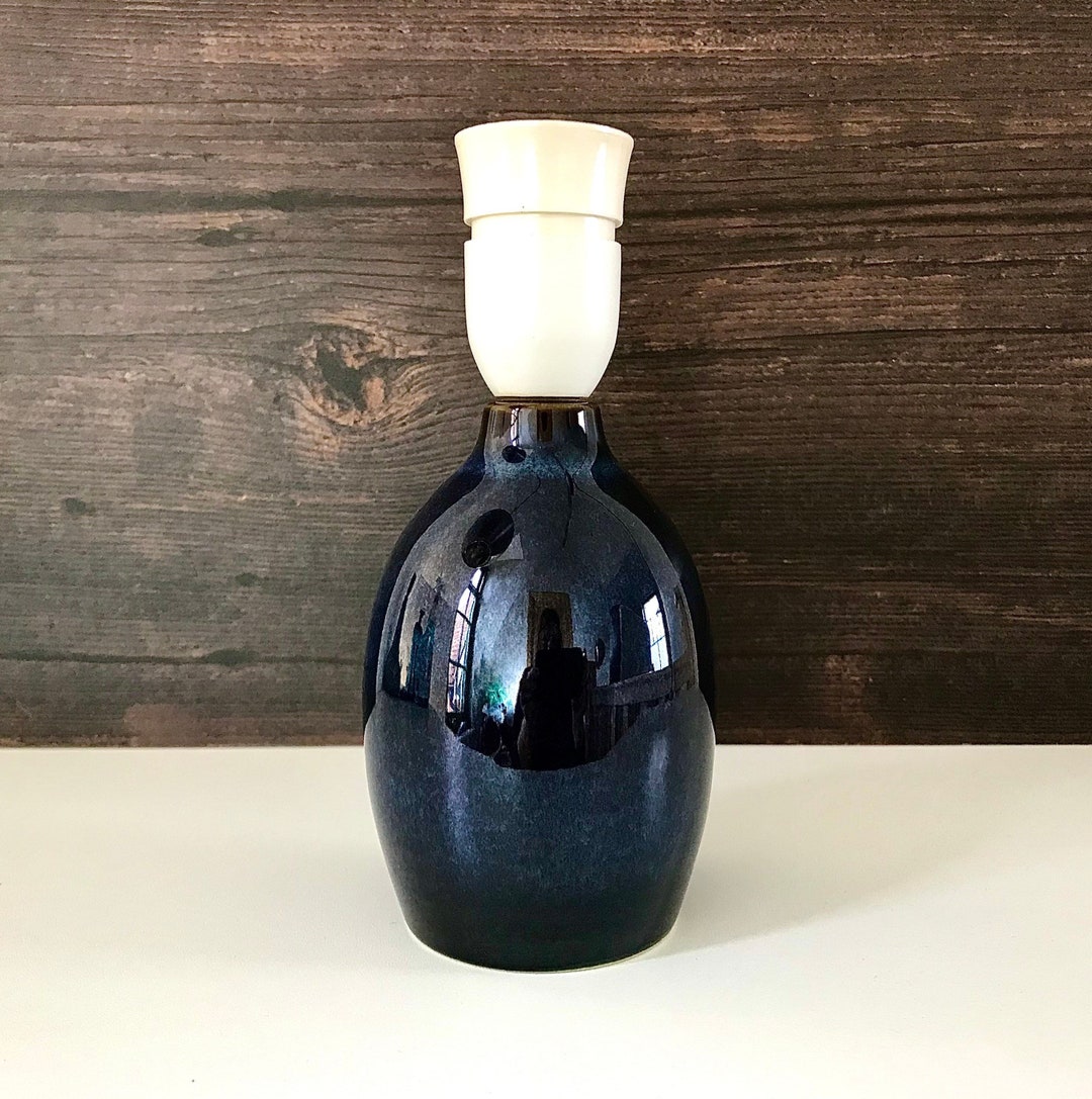 Soholm Pottery Blue Danish Ceramic Table Lamp 1960s 1005 - Etsy
