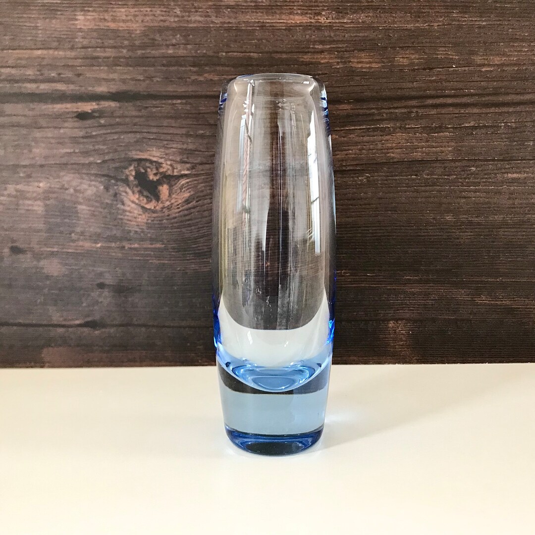 Holmegaard Danish Akva Torpedo Glass Vase 1950s Retro Scandinavian ...