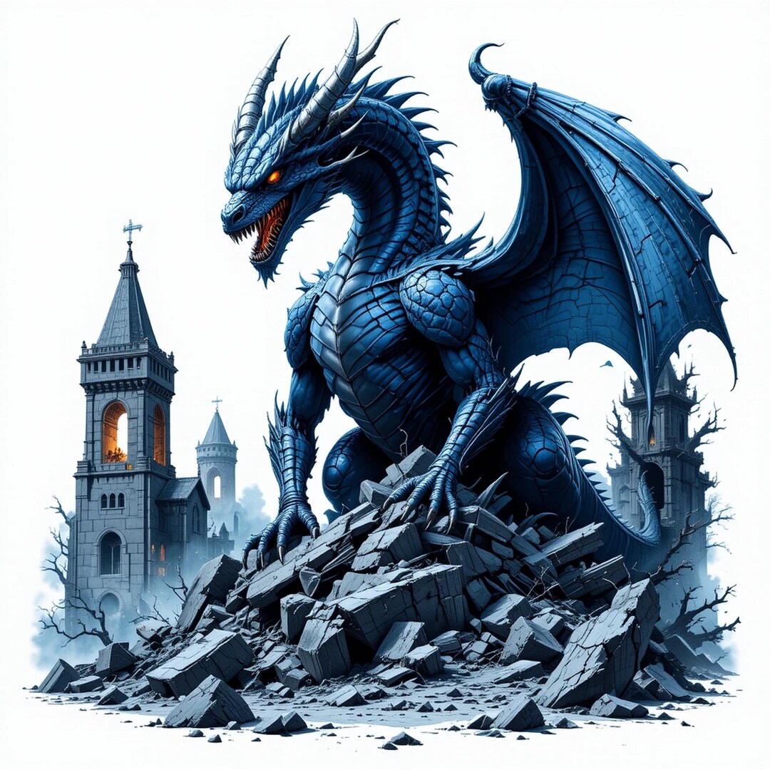 100 Epic Dragon Art Designs | High-quality | Perfect for T-shirts ...