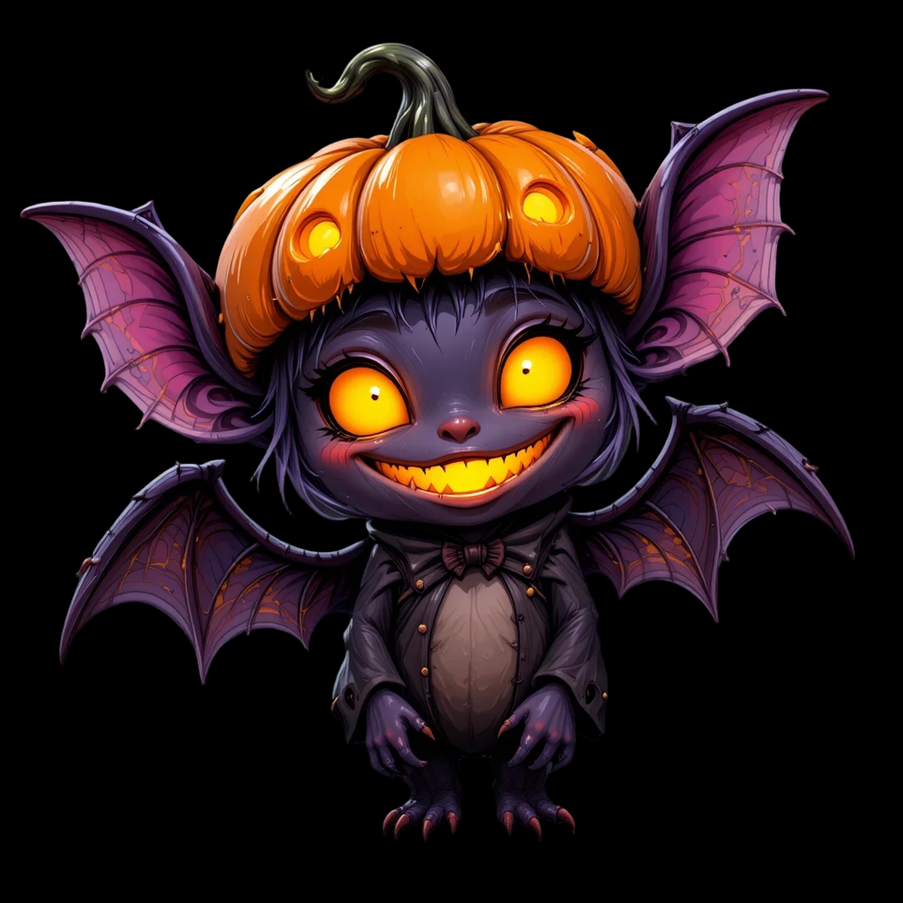 Whimsical Halloween Clipart Bundle | 50+ Spooky Cute PNG Illustrations ...
