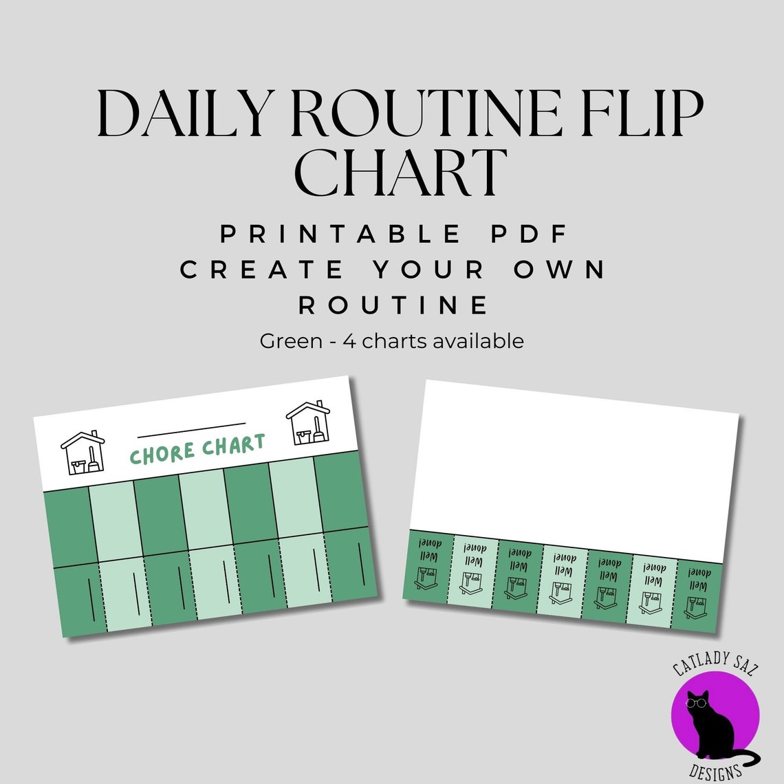 Daily Routine Flip Chart | Blank Printable PDF | Create Your Own ...