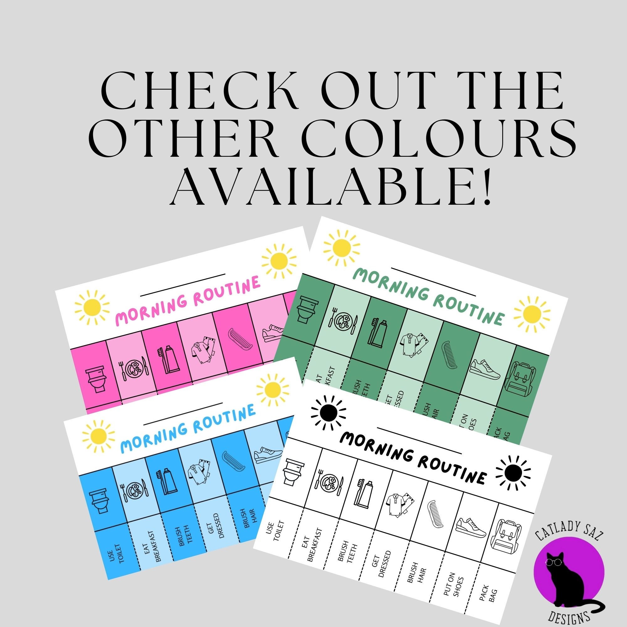 Daily Routine Flip Chart | Non-editable Pre-filled PDF | Toddler ...