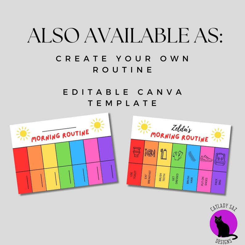 Daily Routine Flip Chart | Non-editable Pre-filled PDF | Toddler ...