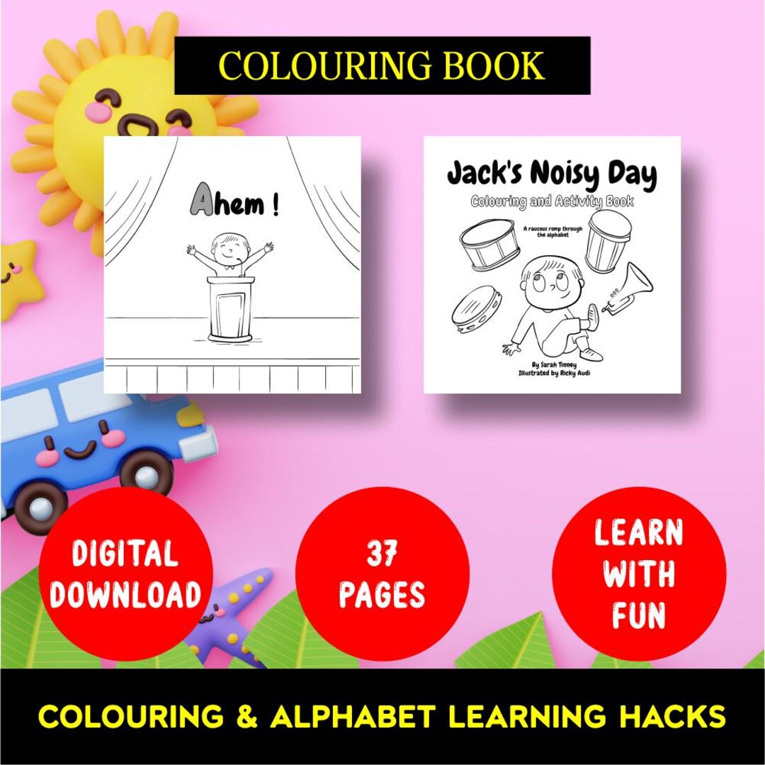 Jack's Noisy Coloring and Alphabet Learning Book Fun ABC Sounds and ...