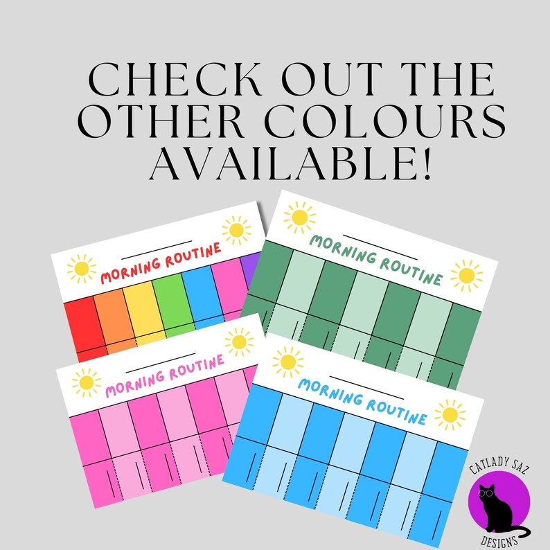 Daily Routine Flip Chart Non-editable Printable PDF Create Your Own ...