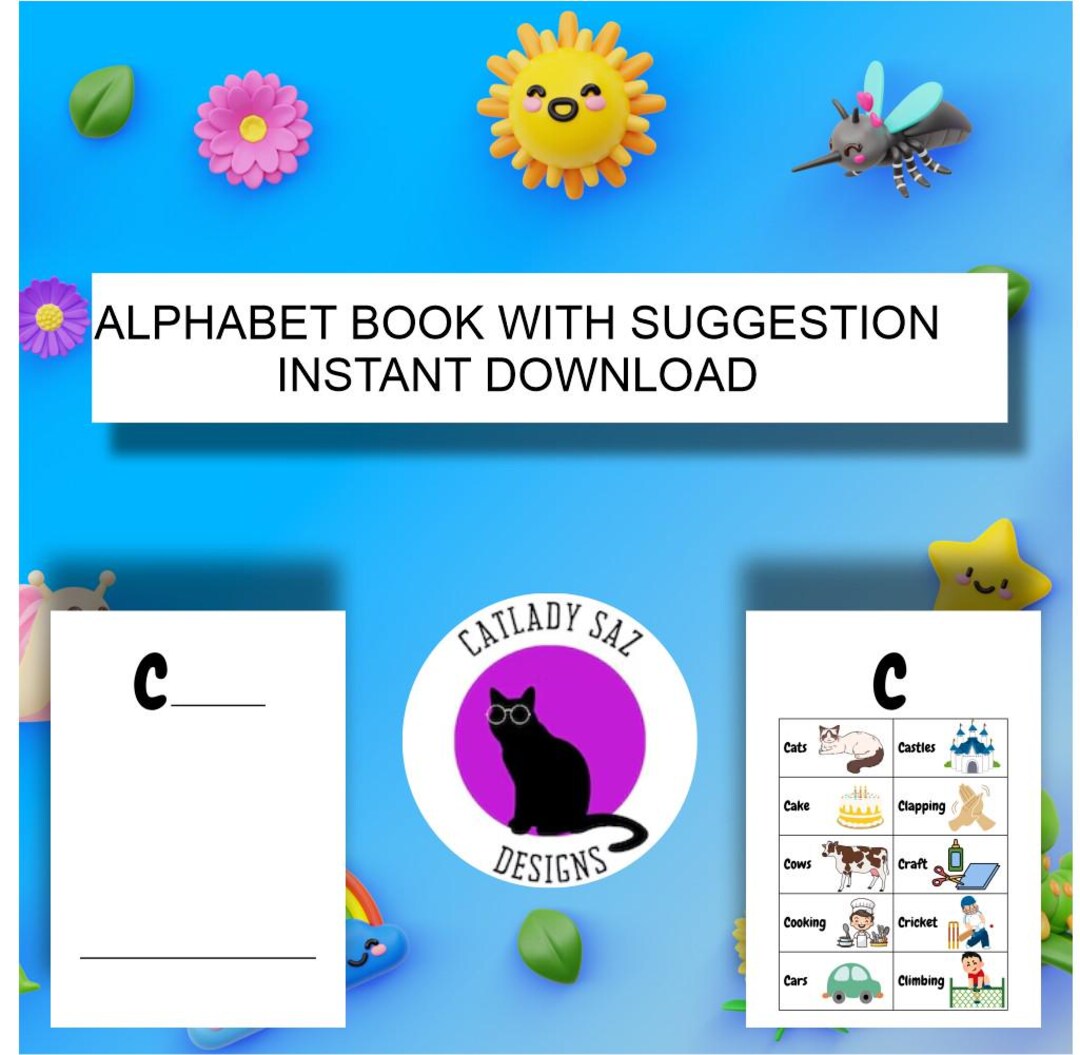 Make Your Own ABC Book Alphabet Learning With Fun Sounds DIY Printable ...