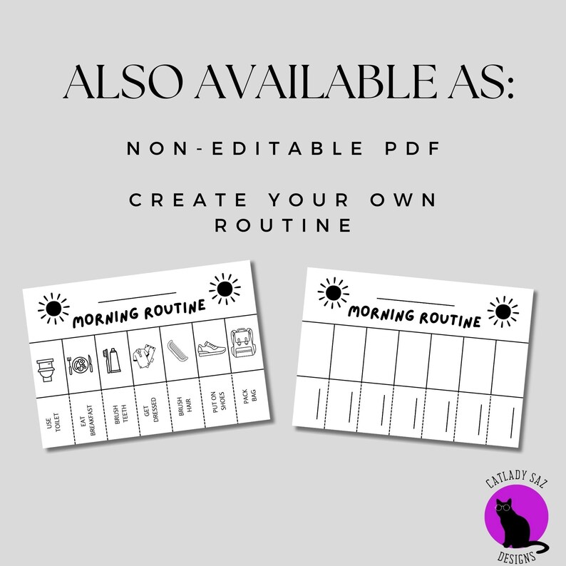 Daily Routine Flip Chart | Editable Canva Template | Toddler Routines ...