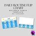 Daily Routine Flip Chart | Editable Canva Template | Blue Boys Planner ...