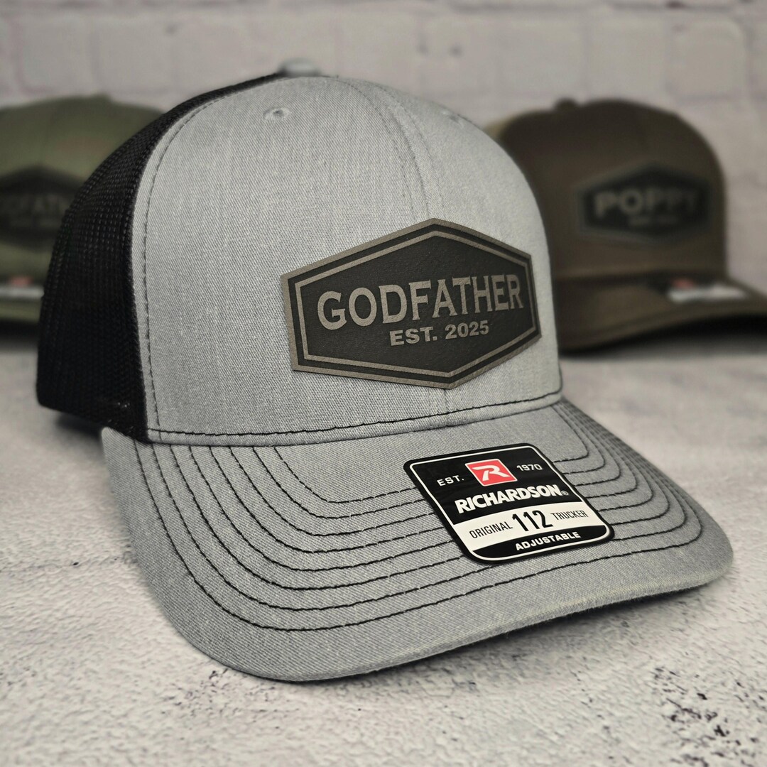 CUSTOM GODFATHER HATS, Godfather Personalized Established Any Custom ...