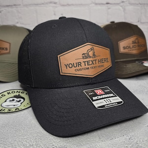 Custom Excavator Patch Hat, Construction Company Hats, Personalized ...