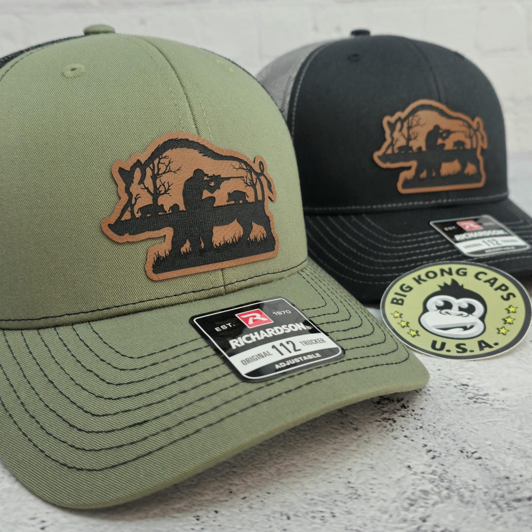 Wild Pig Hunter Hat, Feral Hog Hunting Trucker Hat, Feral Pig Wild Boar ...