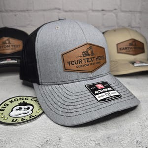 Custom Excavator Patch Hat, Construction Company Hats, Personalized ...